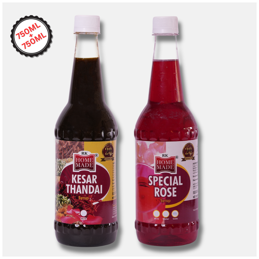 Kesar Thandai Syrup + Special Rose Syrup – My Store